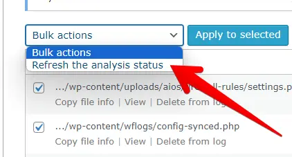 Files analysis interface. How it works
